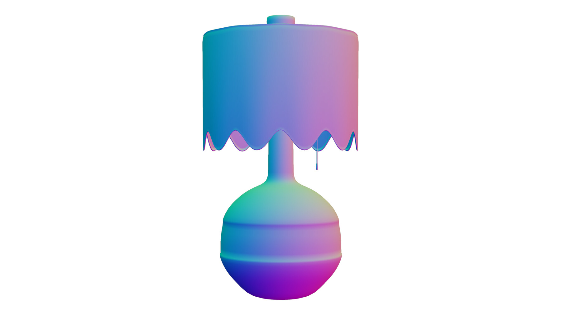 ArtStation - Table Fabric Lamp Low-poly 3D model | Resources