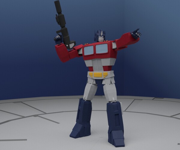 ArtStation - Optimus Prime Rig | Game Assets