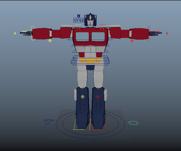 ArtStation - Optimus Prime Rig | Game Assets
