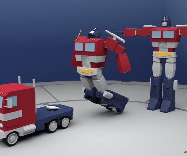 ArtStation - Optimus Prime Rig | Game Assets