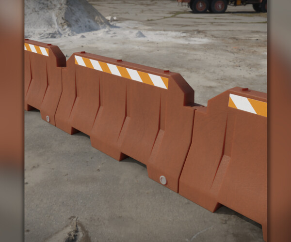 ArtStation - Plastic Traffic Barriers Pack | Resources