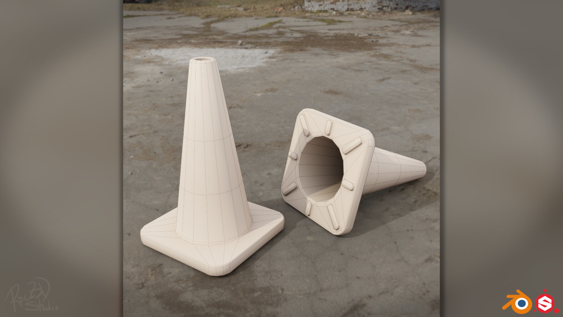 ArtStation - Road Cones and Pylons Pack | Resources