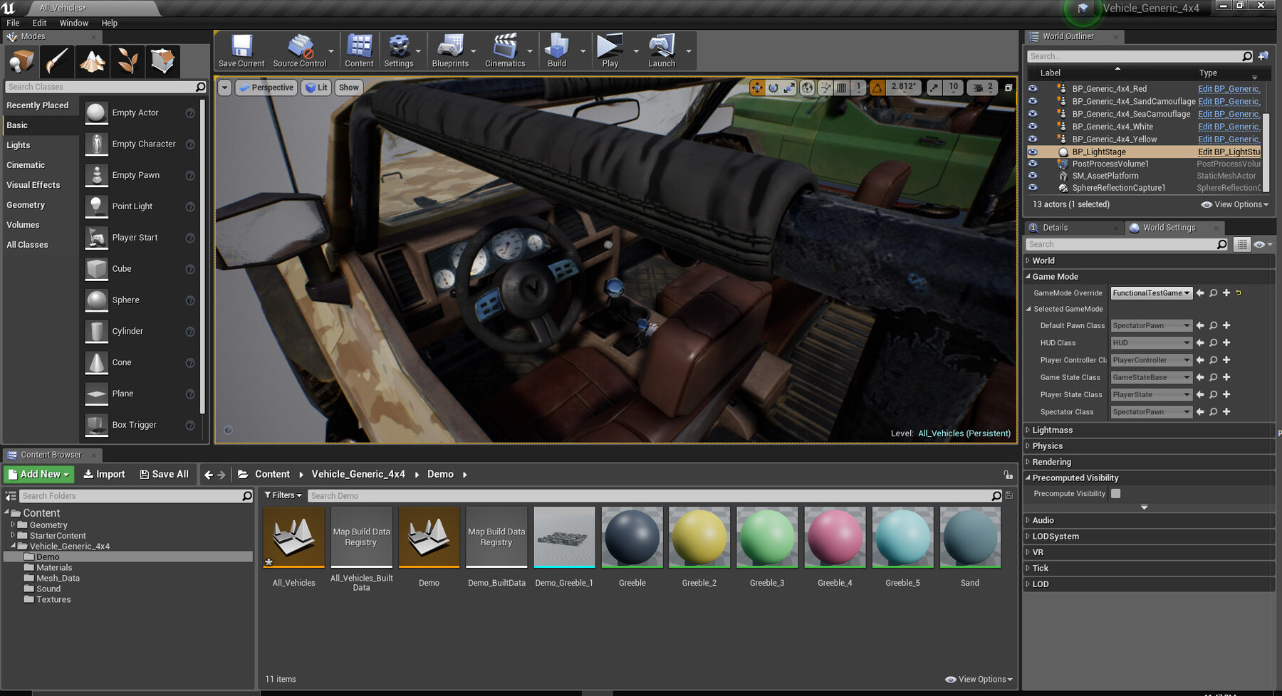 ArtStation - UE4 Rigged Vehicle Setup Driveable Animated SUV car | Game ...