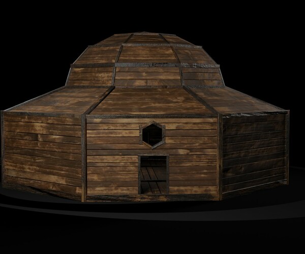 ArtStation - AAA Wooden Enterable Medieval Primal Hut Collection 02 R ...