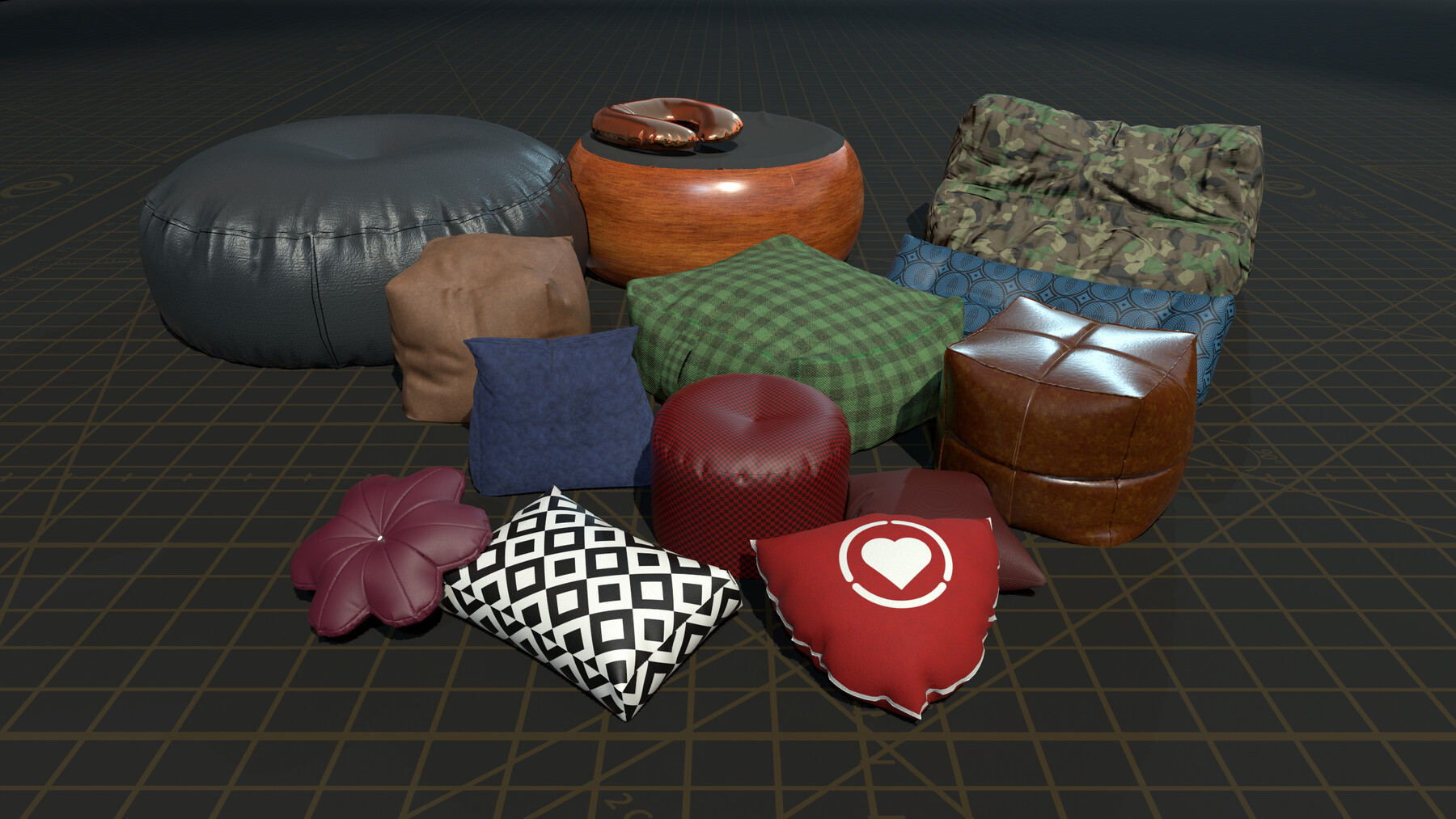 ArtStation - Puff, Pillow , Fabric BUNDLE ( Limited Time ) High Quality ...