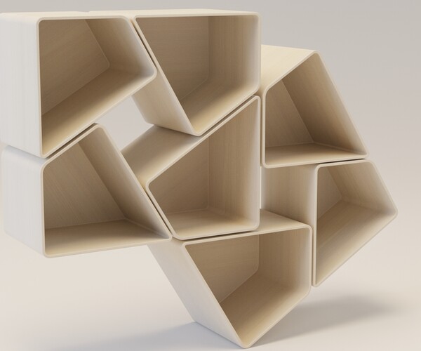 ArtStation - Bookcase 03 | Resources