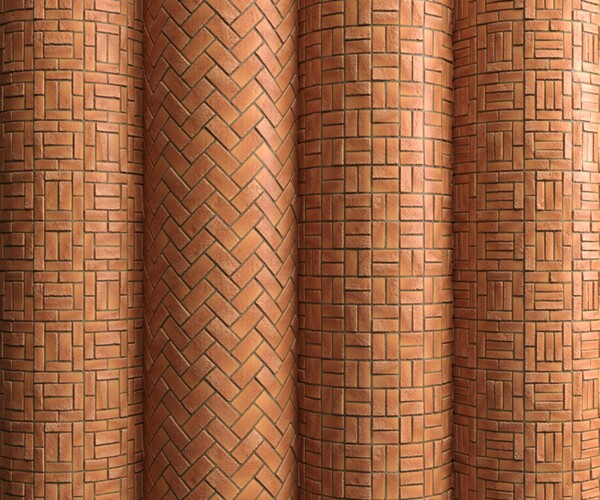 ArtStation - Materials 8- Brick Tiles PBR in 4 Patterns | Resources
