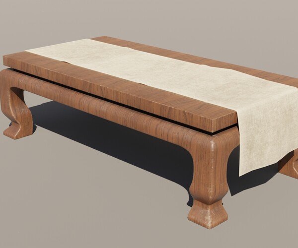 ArtStation - Japanese Table 5 - Tablecloth | Game Assets
