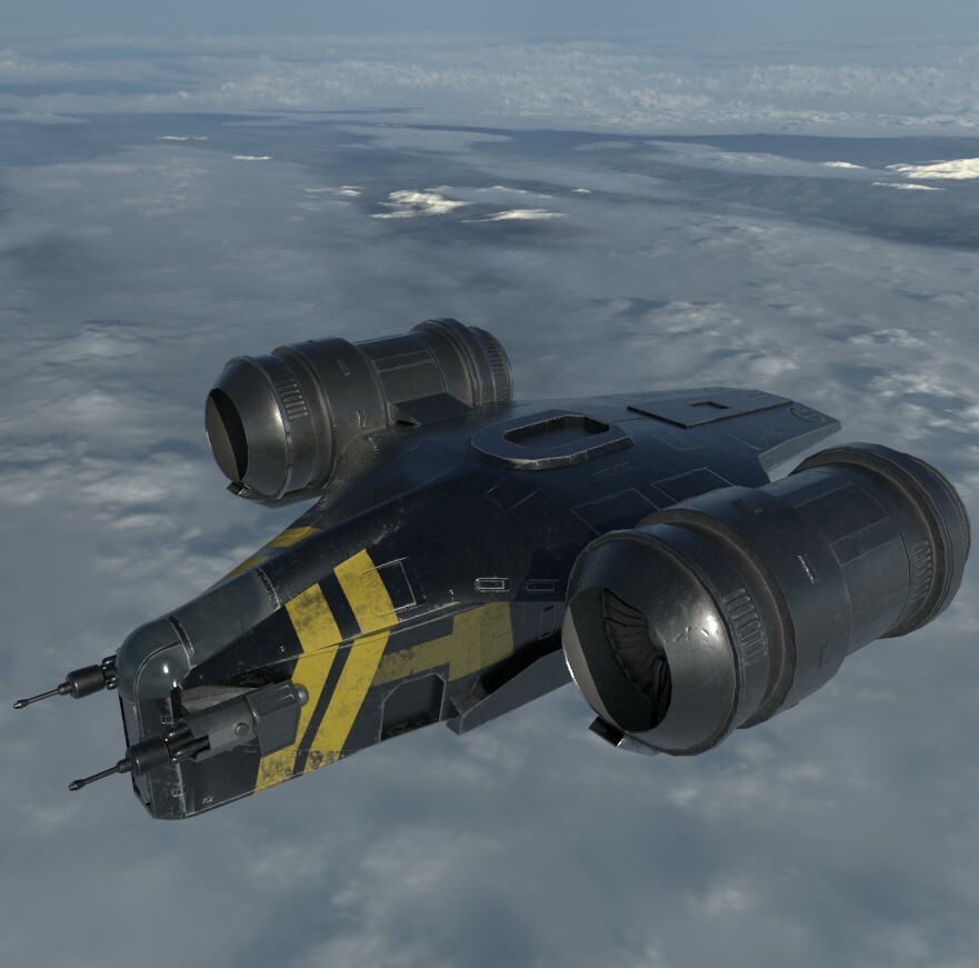 ArtStation - Razor crest game asset- Mandalorian spaceship | Resources