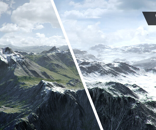 ArtStation - Mountain Summer and Winter Textures | Game Assets