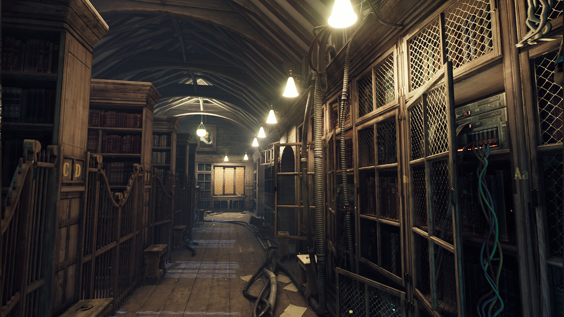 ArtStation - The "Bookworm Experiment" _ Library Scene [UE] | Game Assets