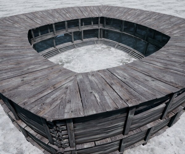 ArtStation - MEDIEVAL FIGHTING ARENA THEATER SCENE FANTASY RING | Game ...