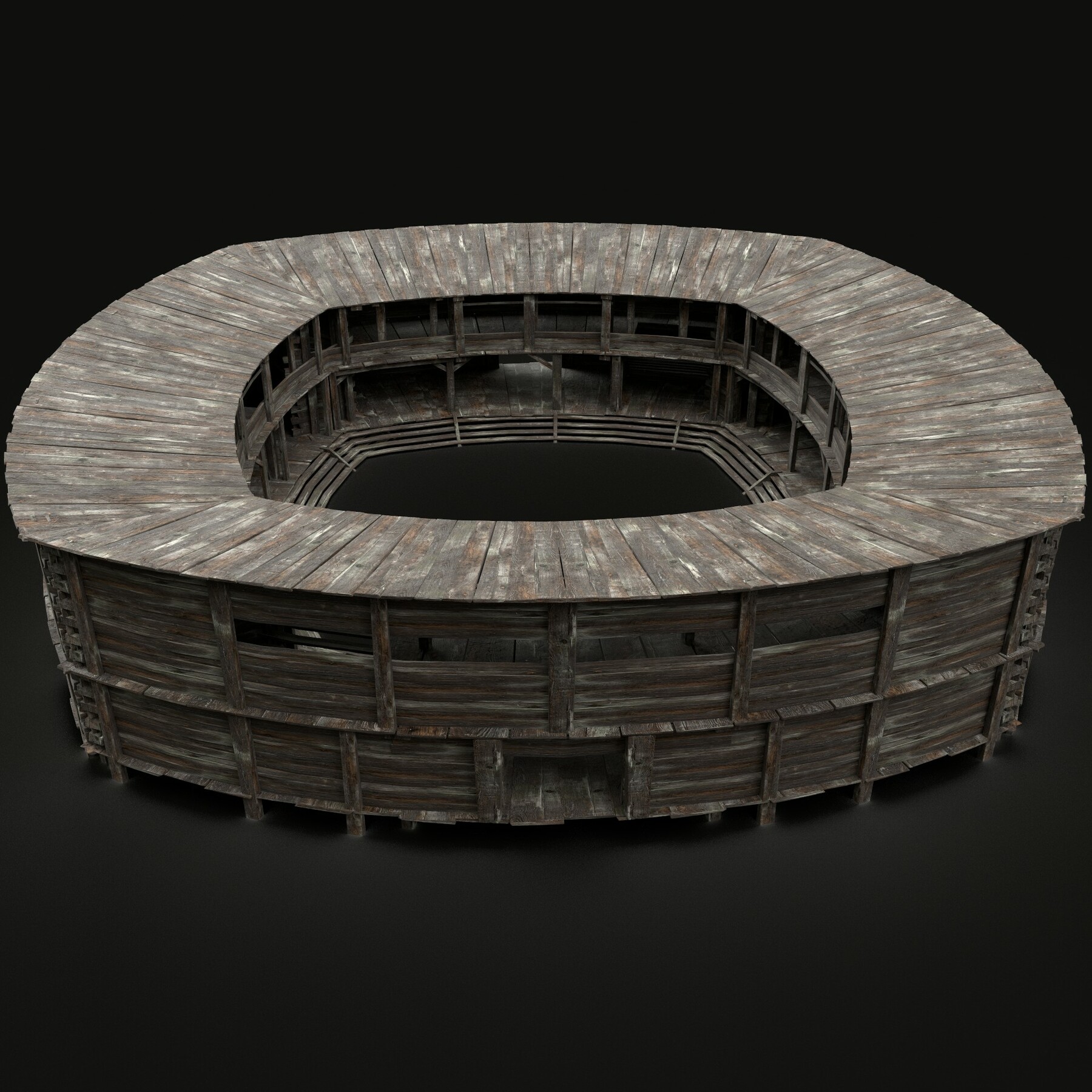 ArtStation - MEDIEVAL FIGHTING ARENA THEATER SCENE FANTASY RING | Game ...