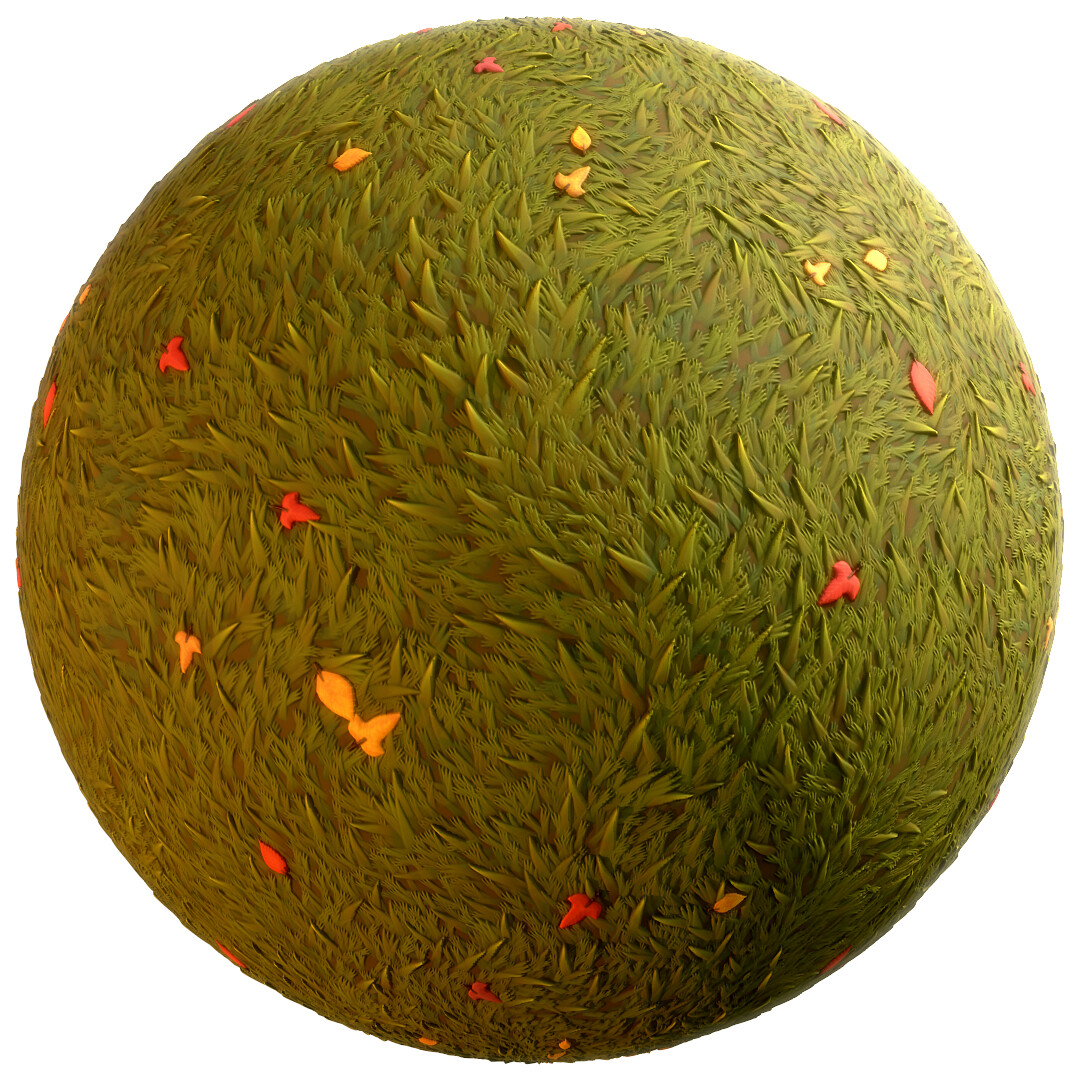 ArtStation - Stylized Grass Material | Game Assets
