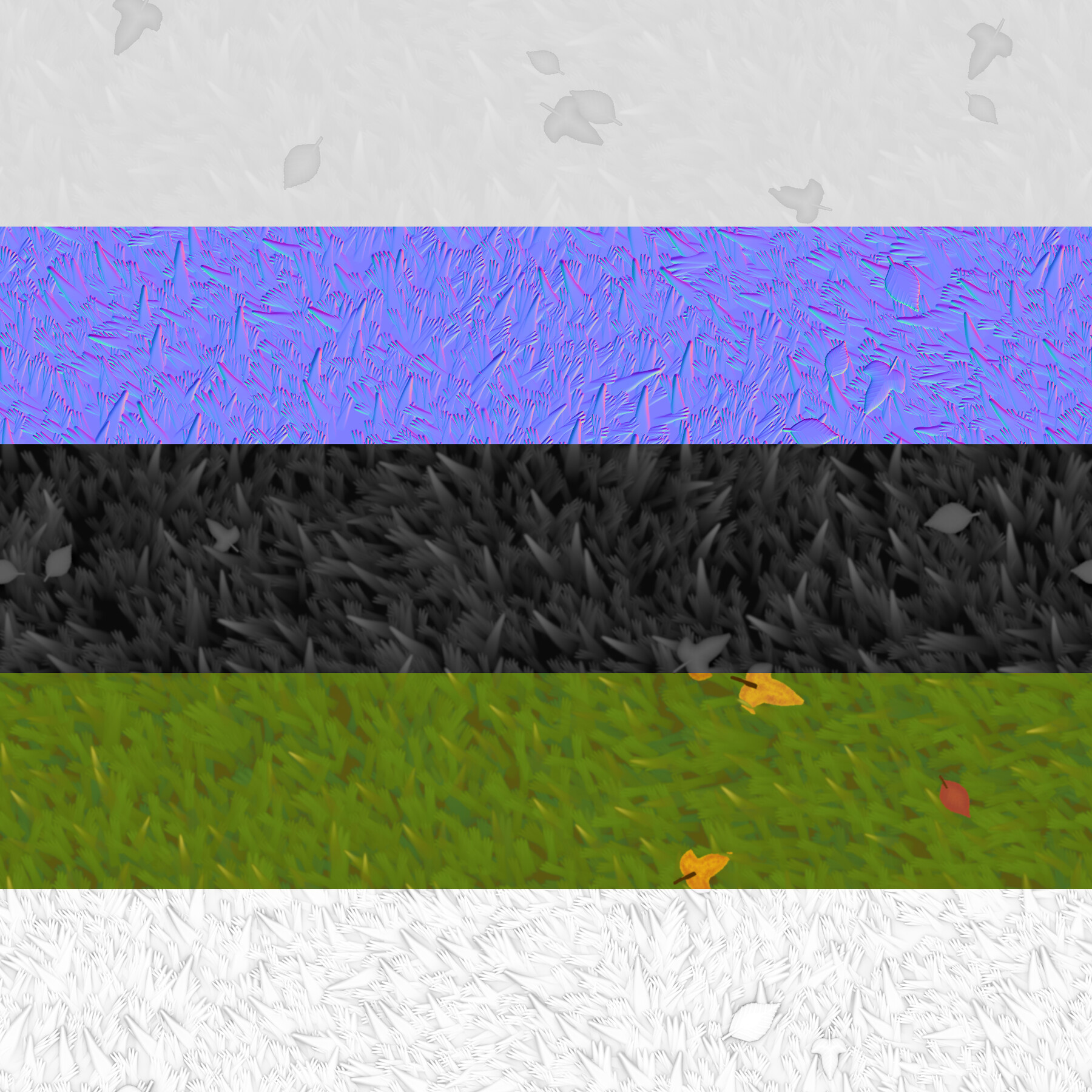 Artstation Stylized Grass Material Game Assets