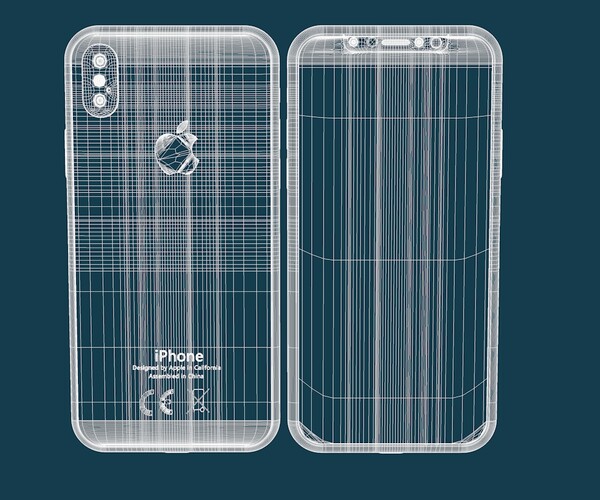 ArtStation - iPhone X Model Vray | Game Assets