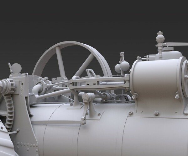 ArtStation - Steam Engine 3D Model with Textures & Arnold Shaders ...