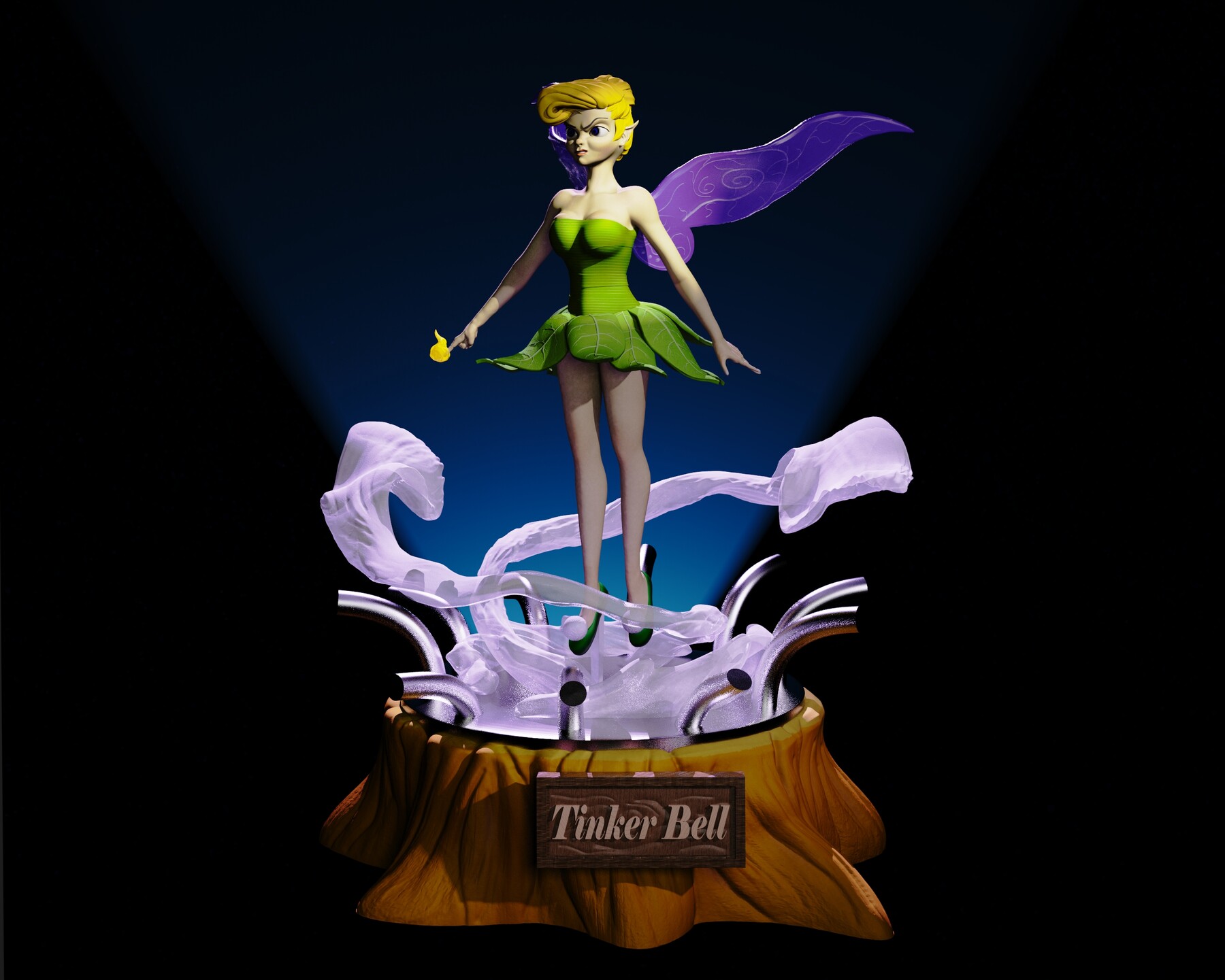 ArtStation - Tinker Bell 3D print Model | Game Assets