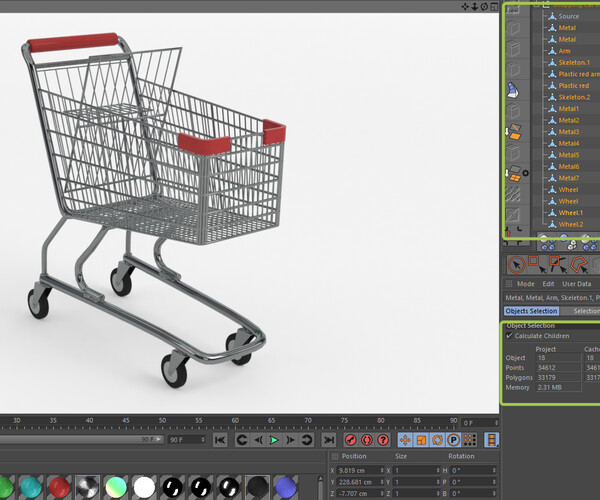 ArtStation - Shopping Cart model | Game Assets