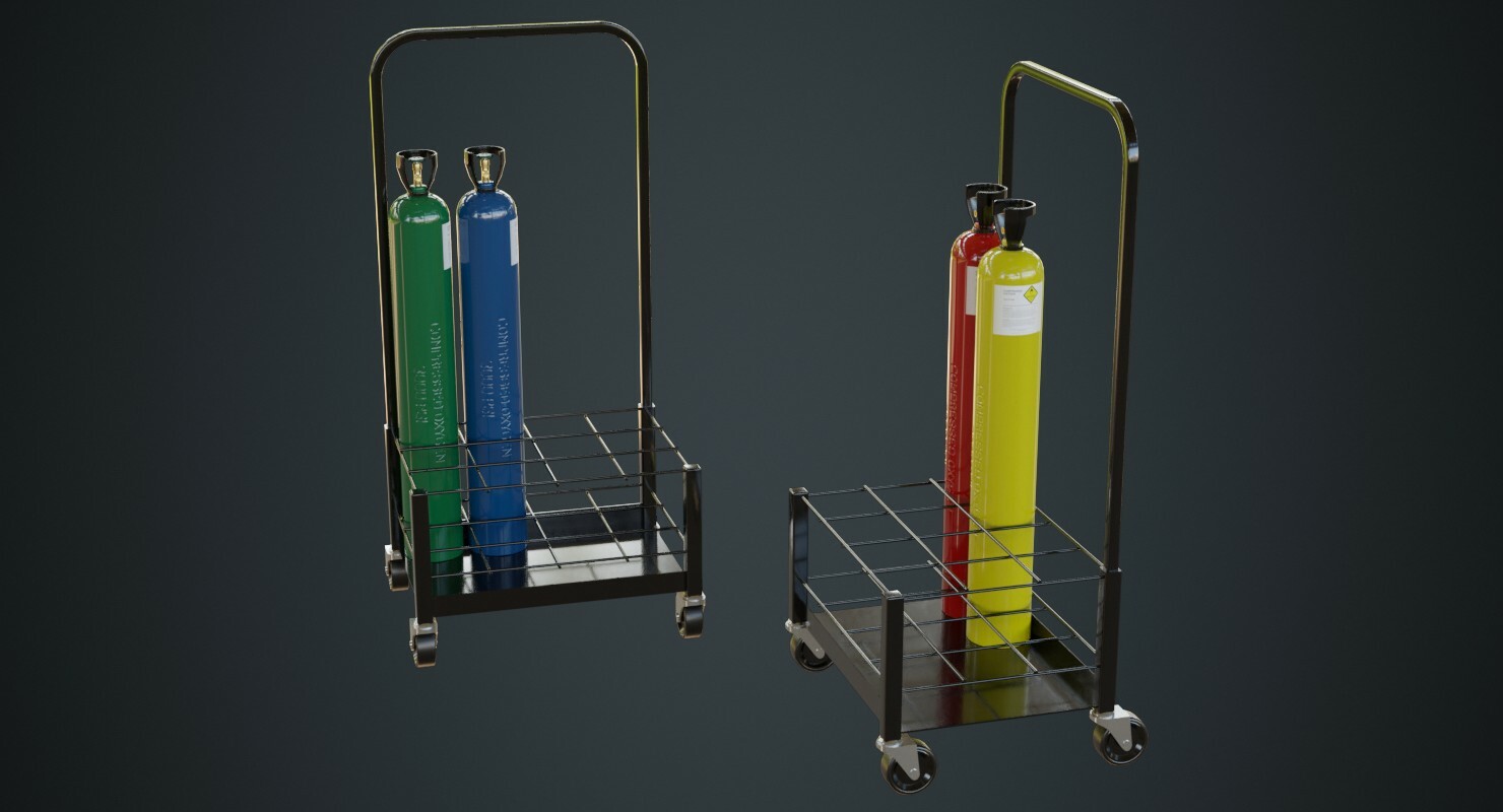 ArtStation - Gas Cylinder 3A | Game Assets