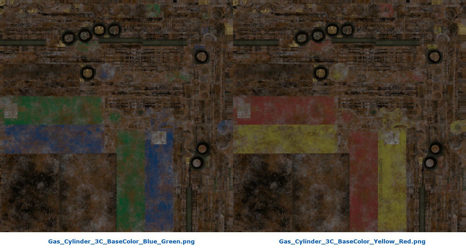 ArtStation - Gas Cylinder 3C | Game Assets