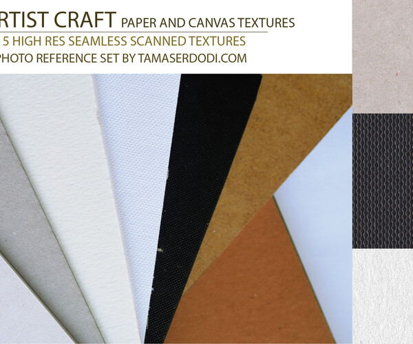 ArtStation - Artist Craft Paper and Canvas textures HQ Scans | Resources