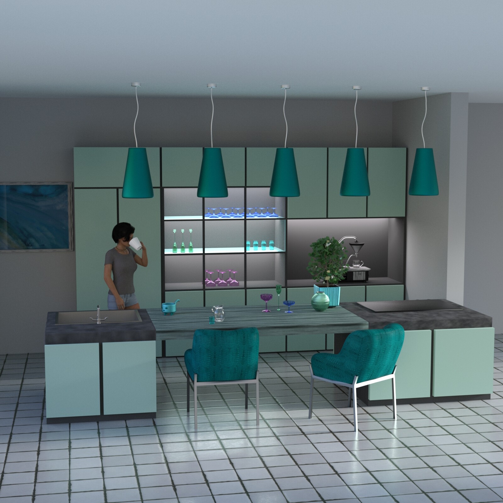 ArtStation - Kitchen 1 for DAZ Studio | Resources