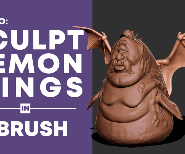 ArtStation - How to sculpt demon wings in ZBrush | Tutorials