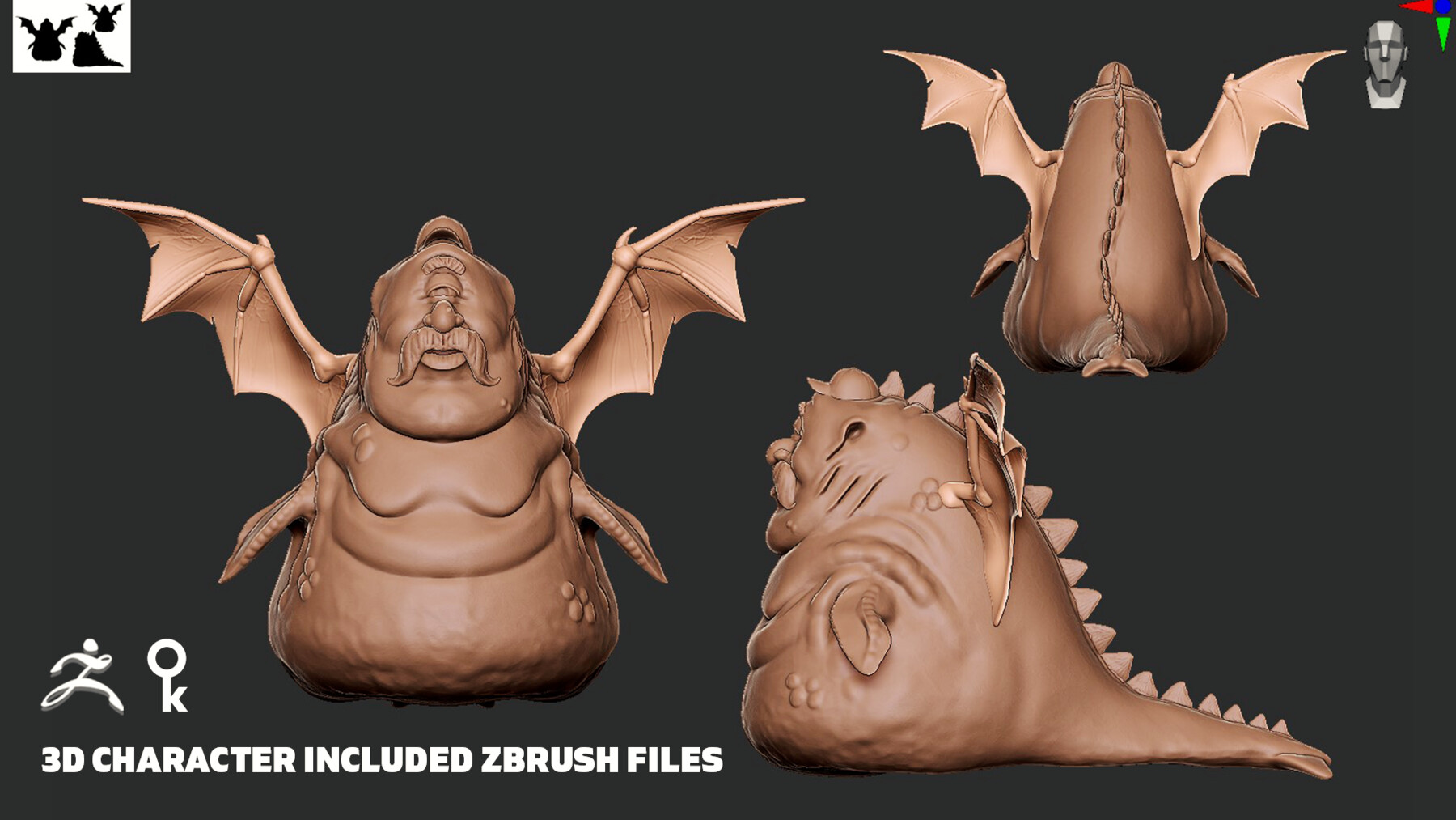 ArtStation - How to sculpt demon wings in ZBrush | Tutorials