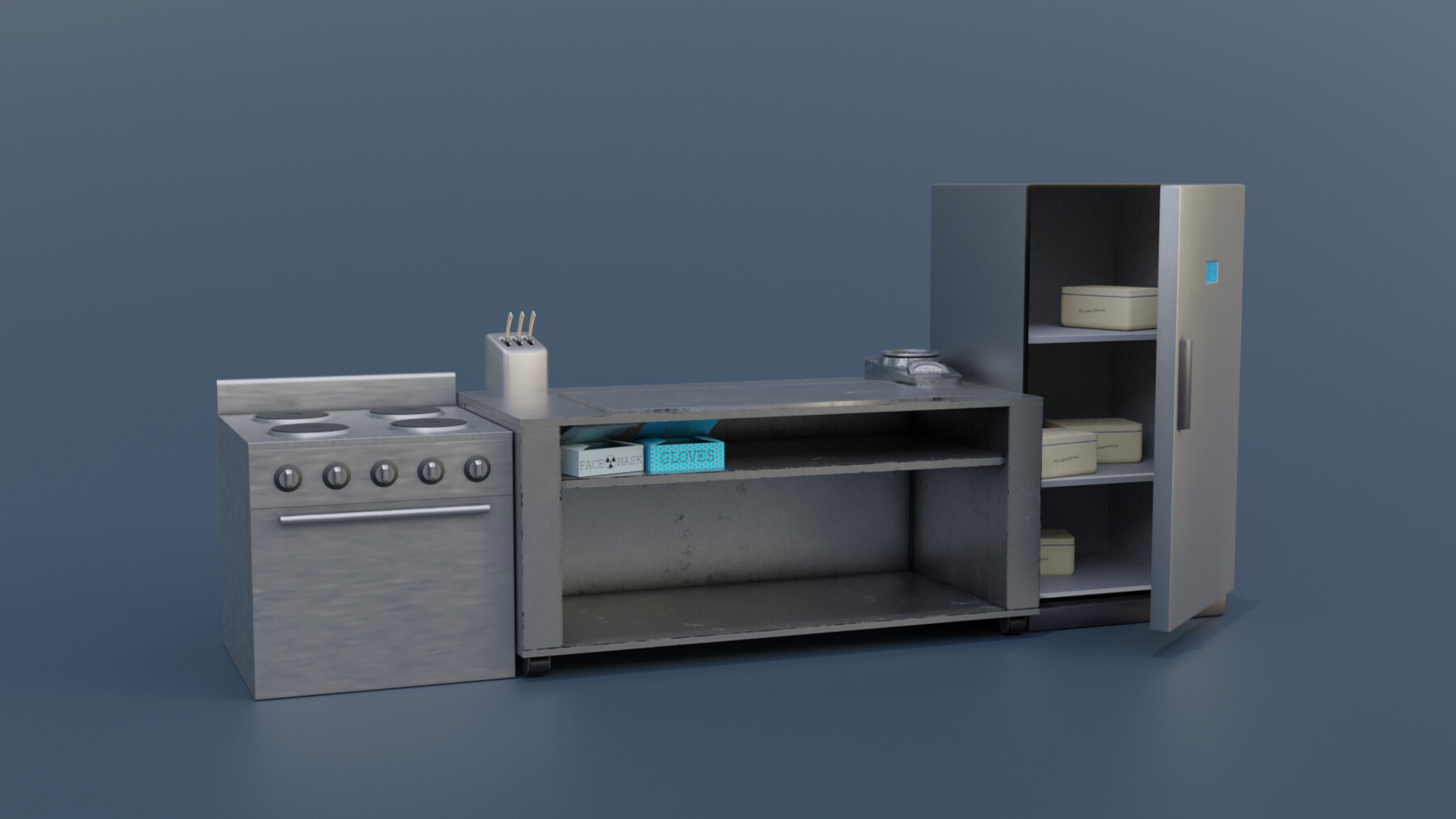 ArtStation - Kitchen Stuff GAME READY Low-poly 3D models | Game Assets