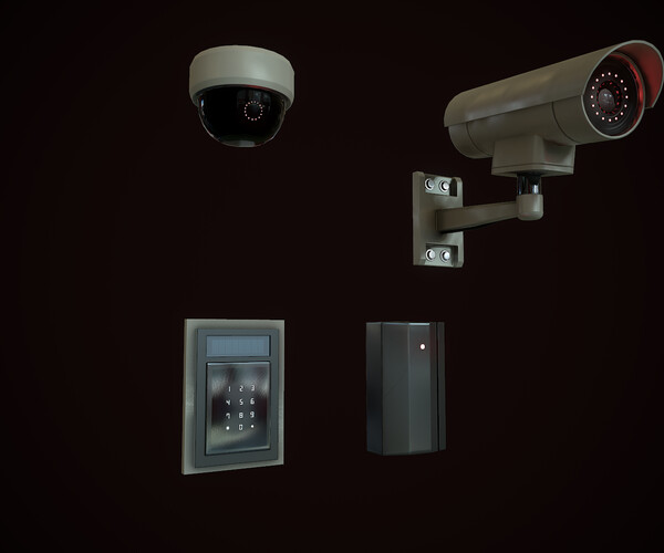 ArtStation - Security & Surveillance Mini Pack (4K Textures) | Game Assets