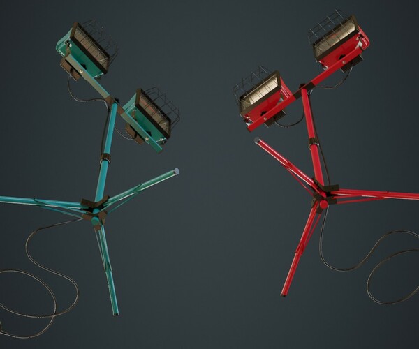 ArtStation - Mobile Construction Light 1A | Game Assets
