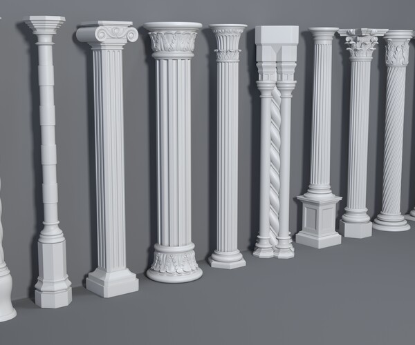 ArtStation - Columns Collection -1 - 10 pieces | Resources