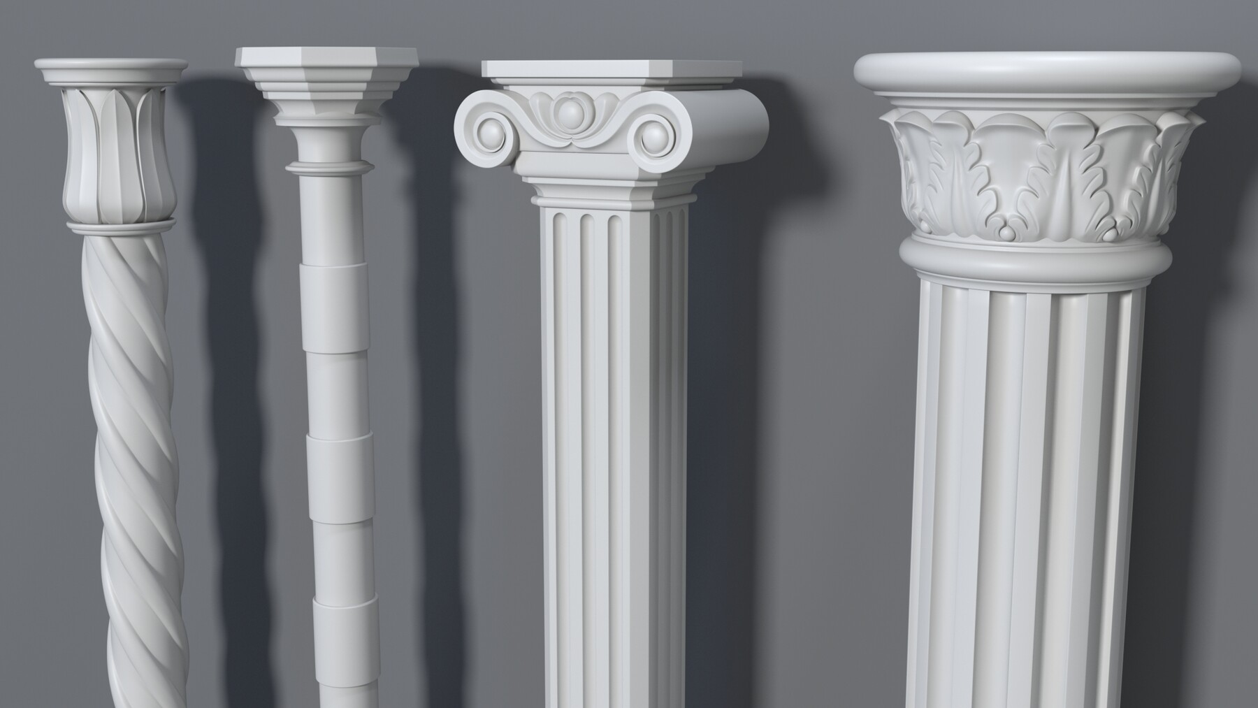 ArtStation - Columns Collection -1 - 10 pieces | Resources