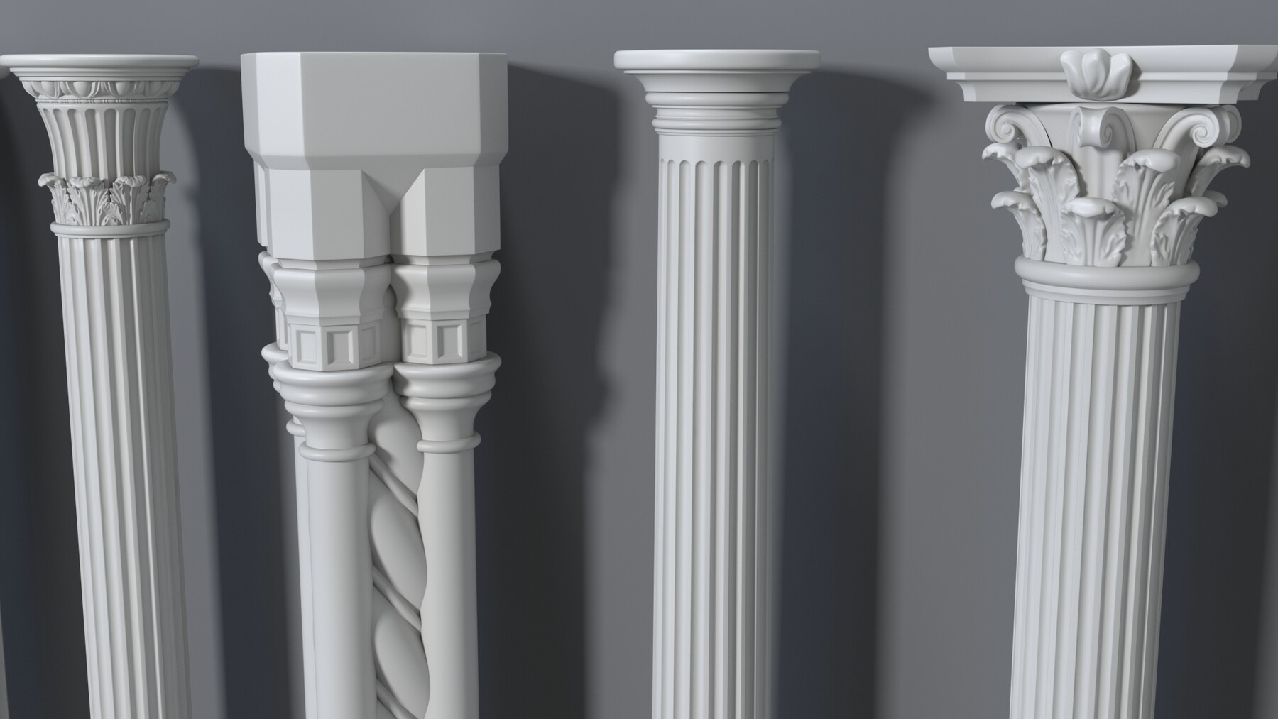 ArtStation - Columns Collection -1 - 10 pieces | Resources