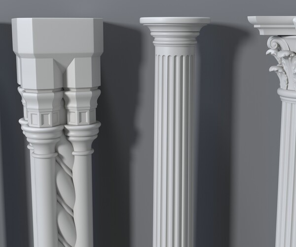 ArtStation - Columns Collection -1 - 10 pieces | Resources