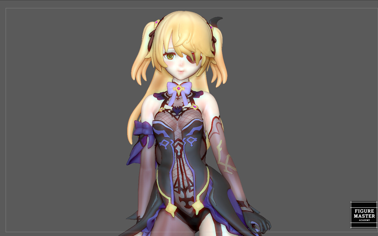 ArtStation - FISCHL GENSHIN IMPACT SATUE CUTE GIRL GAME CHARACTER ANIME ...