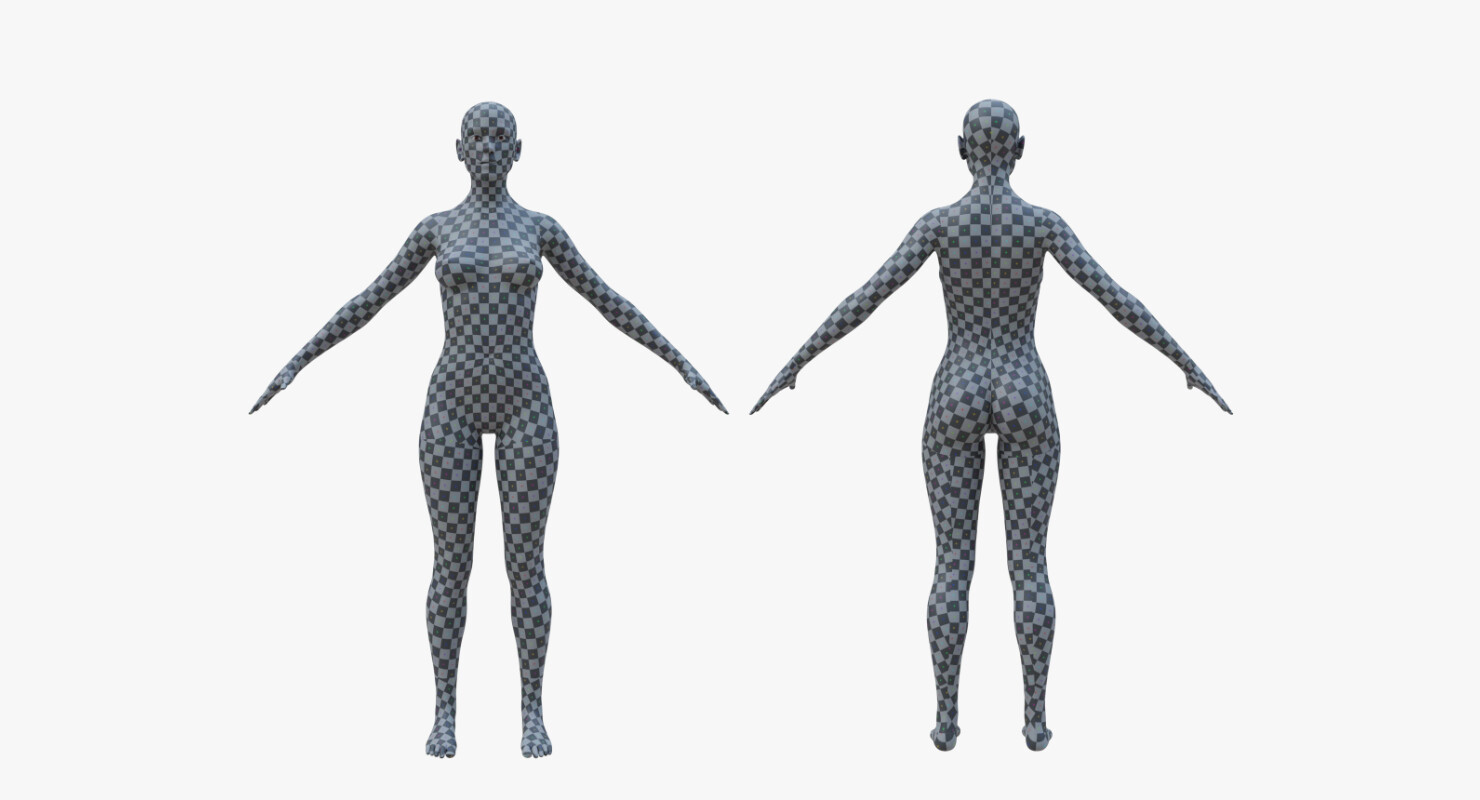 ArtStation - Realistic Female base mesh | Resources