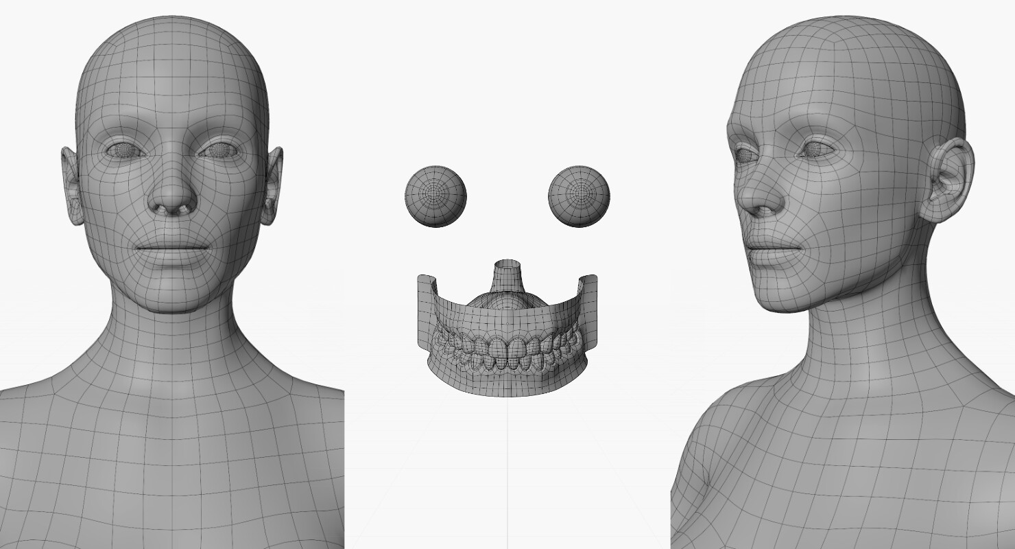 ArtStation - Realistic Female base mesh | Resources