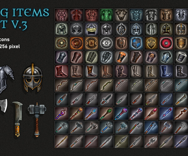 ArtStation - RPG ITEMS SET v.3 | Game Assets