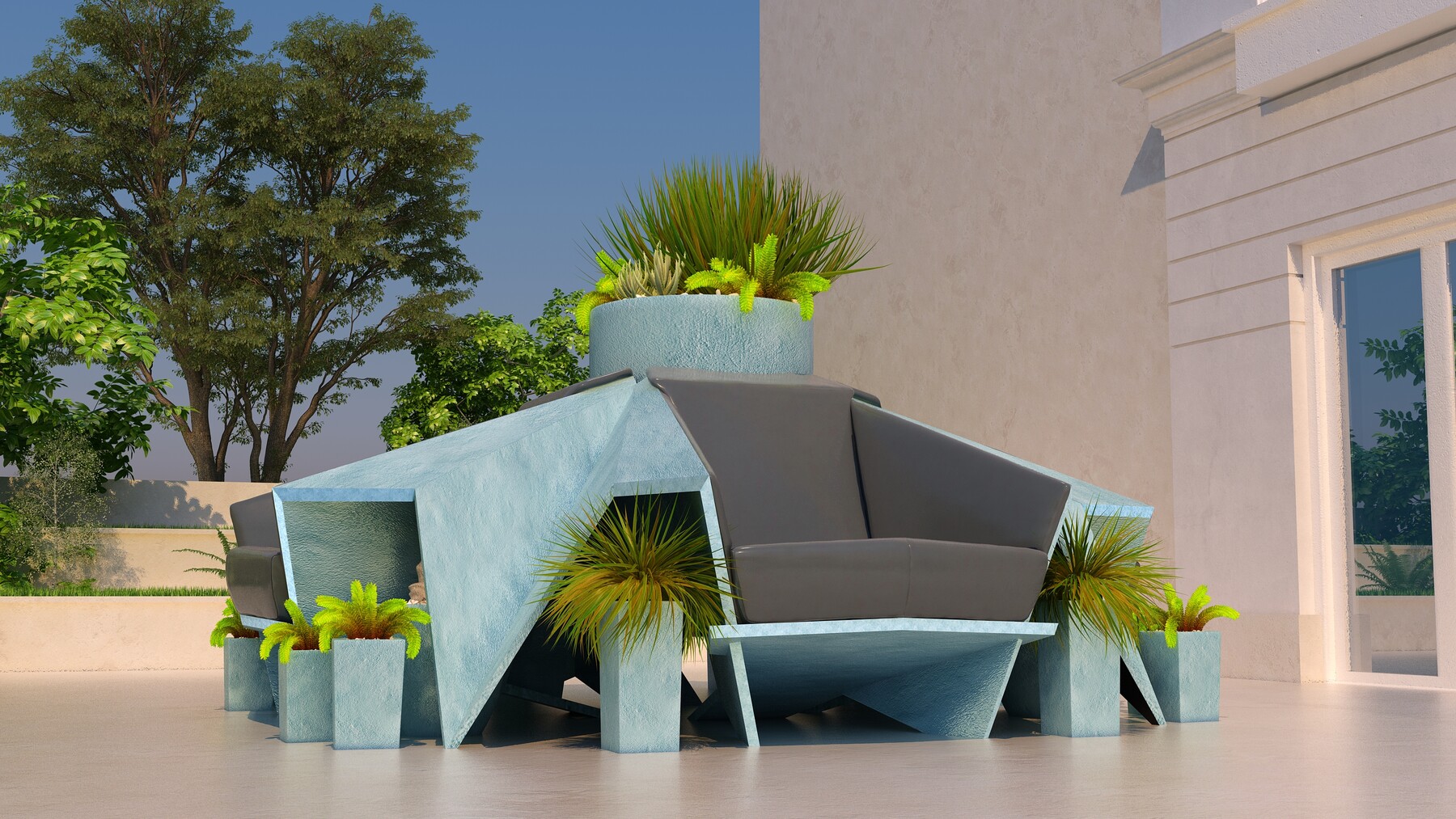 ArtStation - Folded Seating - Origami | Resources