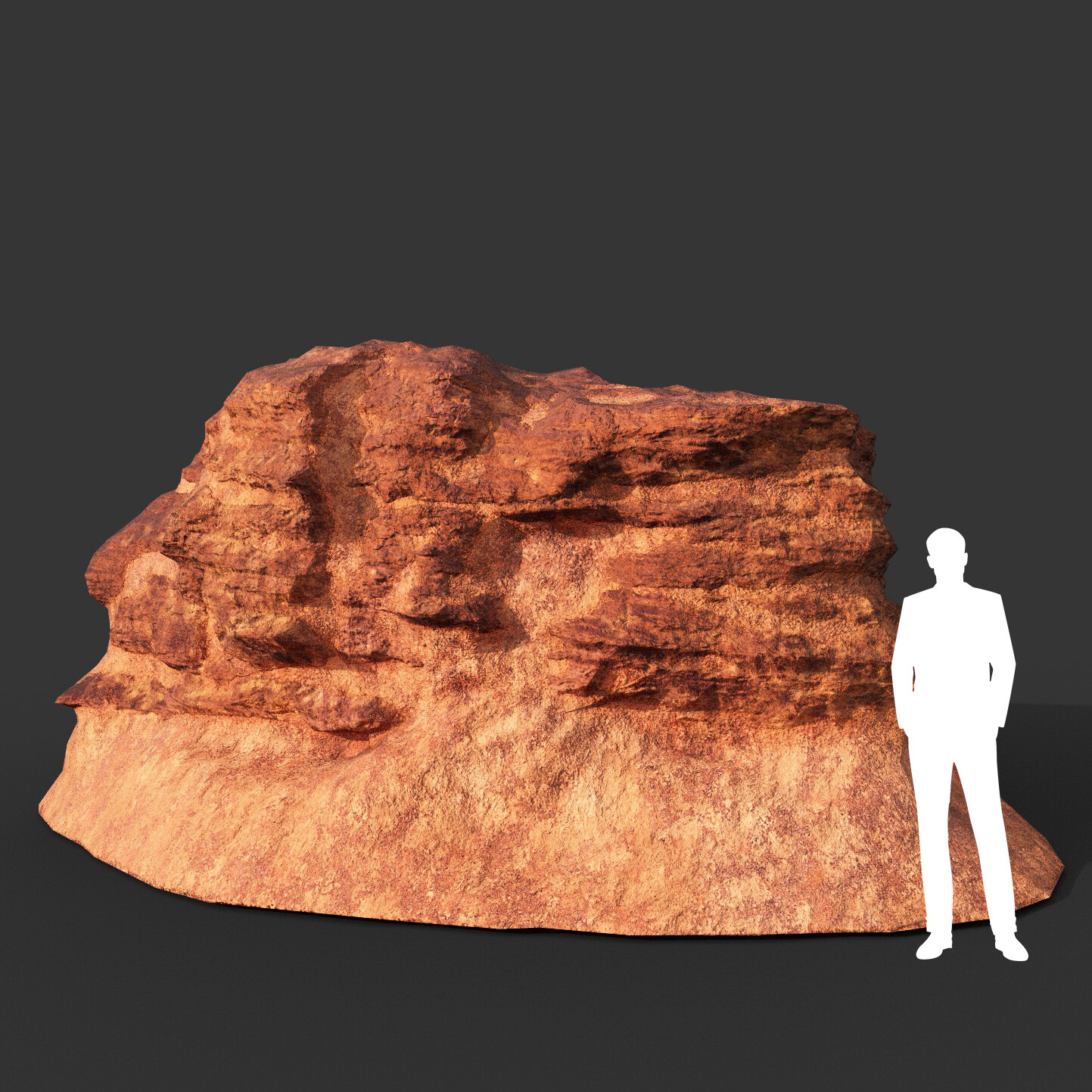 ArtStation - Low poly Sandstone Rock Formation - 210127 | Game Assets