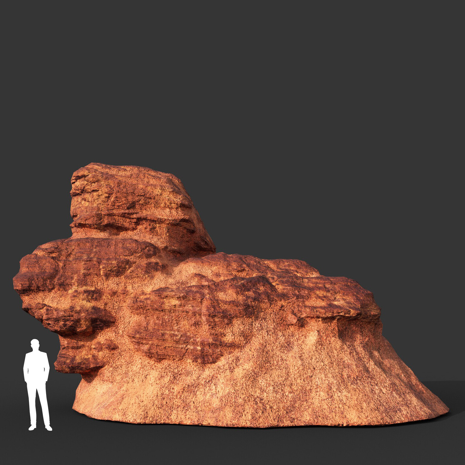 ArtStation - Low poly Sandstone Rock Formation - 210127 | Game Assets