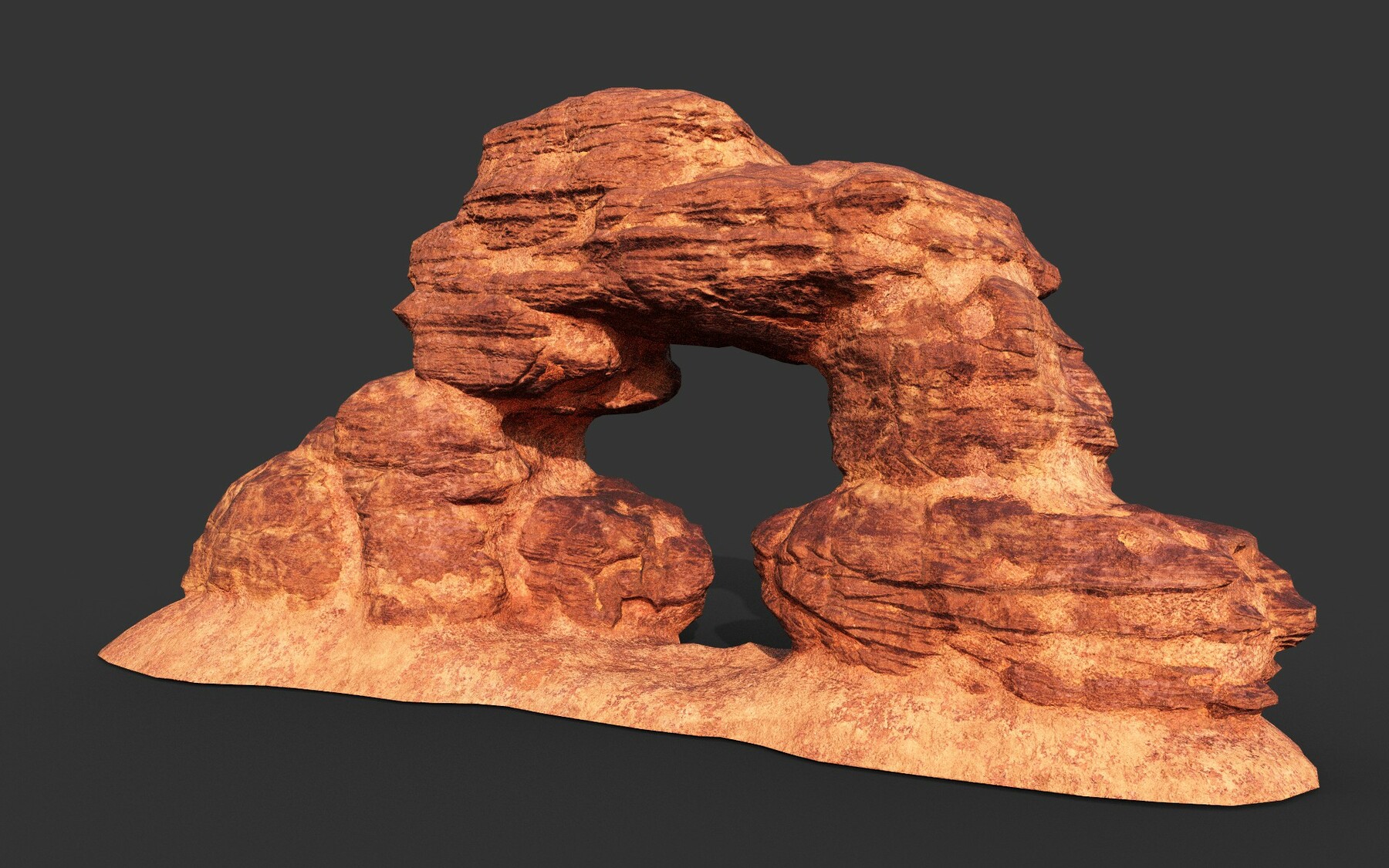 ArtStation - Low poly Sandstone Rock Formation - 210127 | Resources