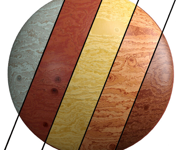 ArtStation - 5 Colored Wood Materials PBR 4k | Resources