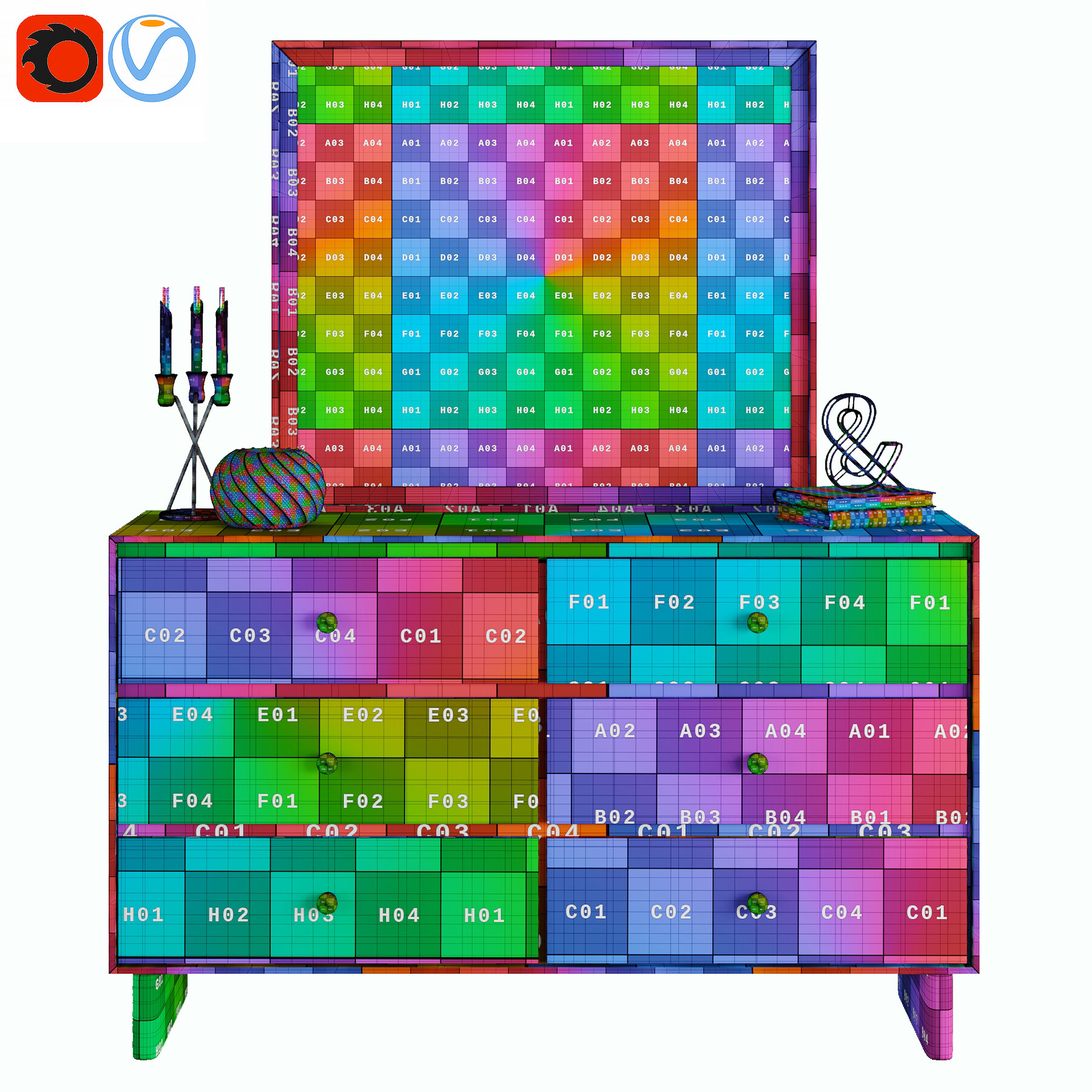 ArtStation - Dresser 01 | Game Assets