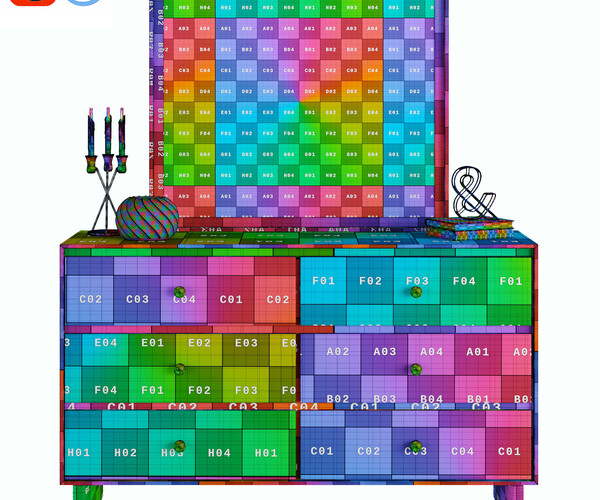 ArtStation - Dresser 01 | Game Assets