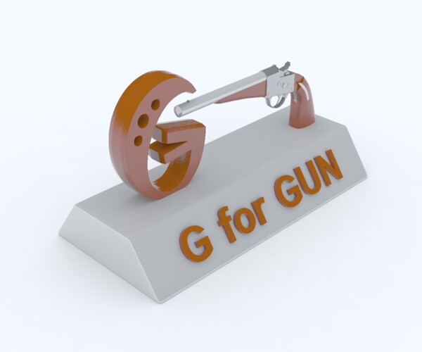 ArtStation - G for Gun Model | Resources