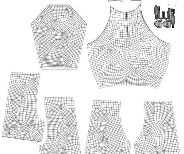 ArtStation - Female bodysuit - 3D model | Resources