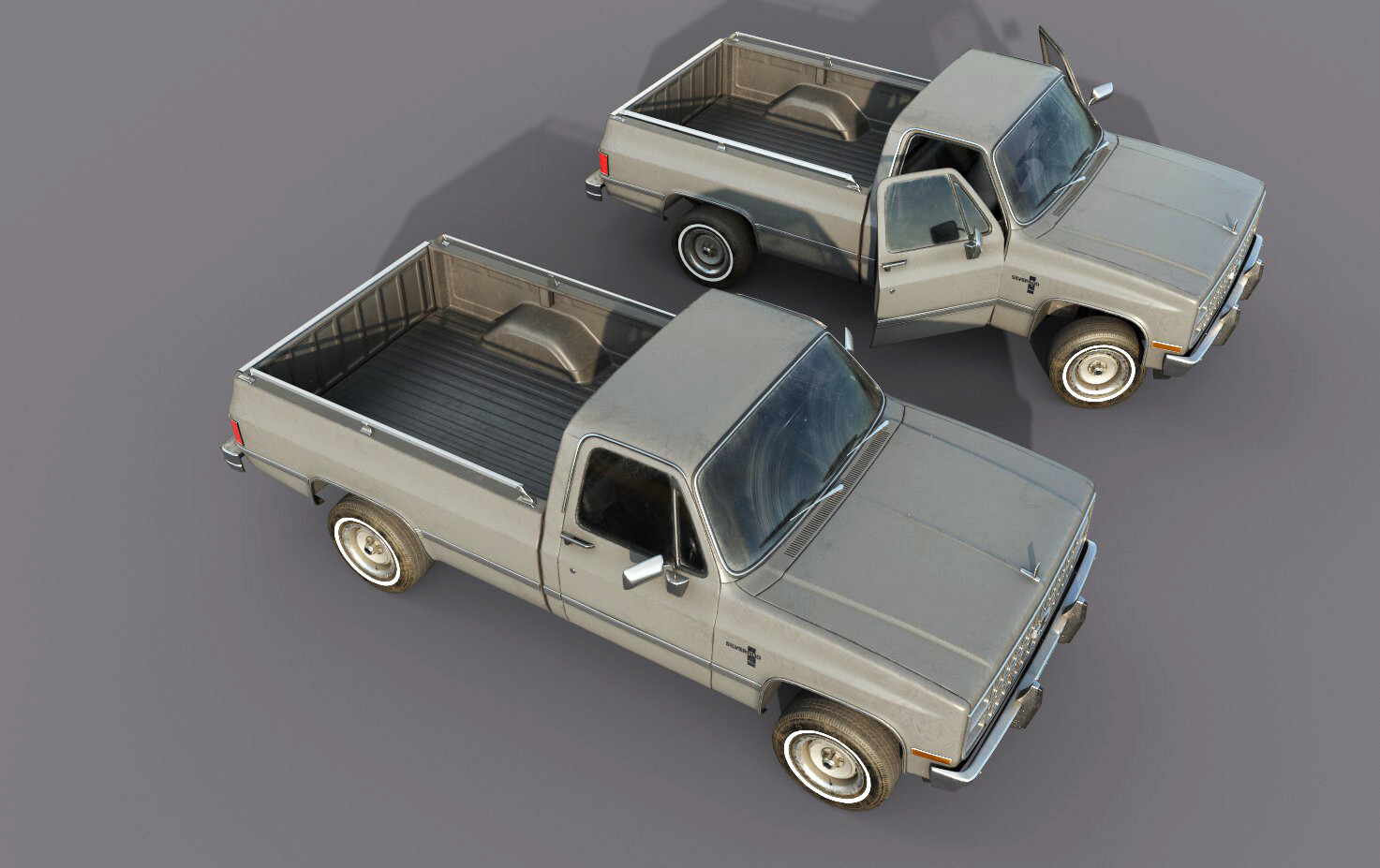 ArtStation - Chevrolet C10 1982 Grey | Game Assets